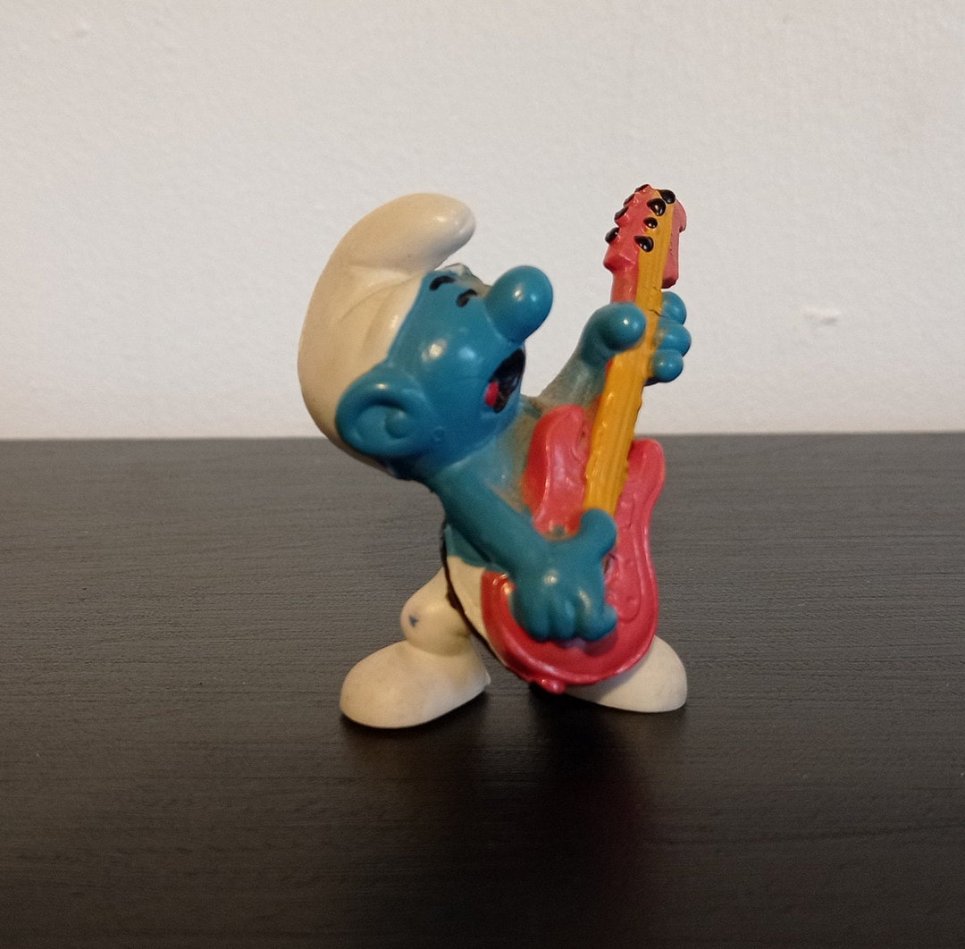 The Smurfs - 2.5" PVC Figure - Rock ' N' Roll Smurf 2.0023 - Schleich ...