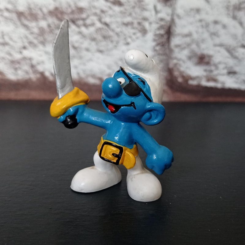 Smurf Cake Figures - Etsy UK