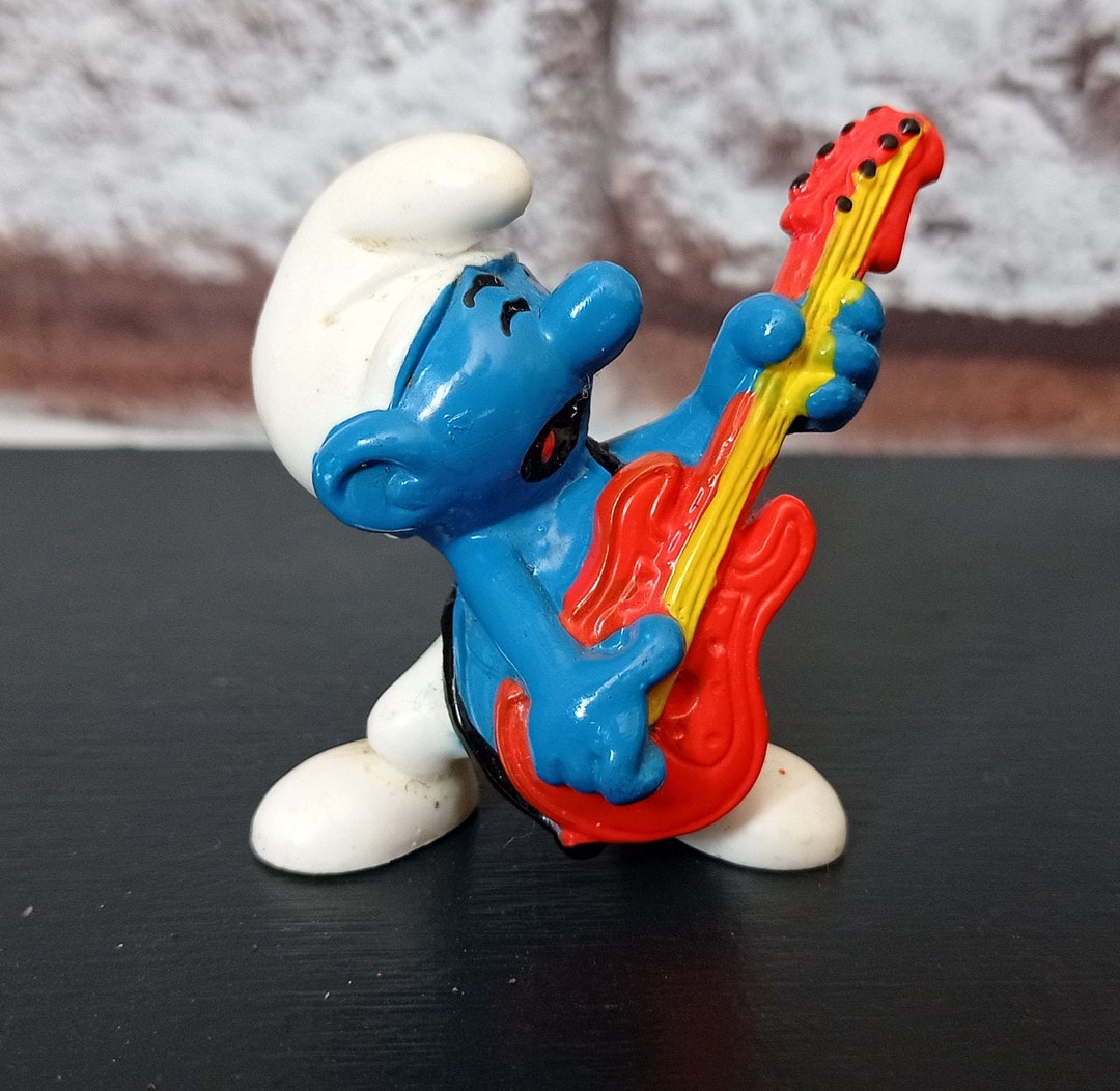 The Smurfs 2.5 PVC Figure Mcdonalds Rock 'N' Roll Smurf - Etsy