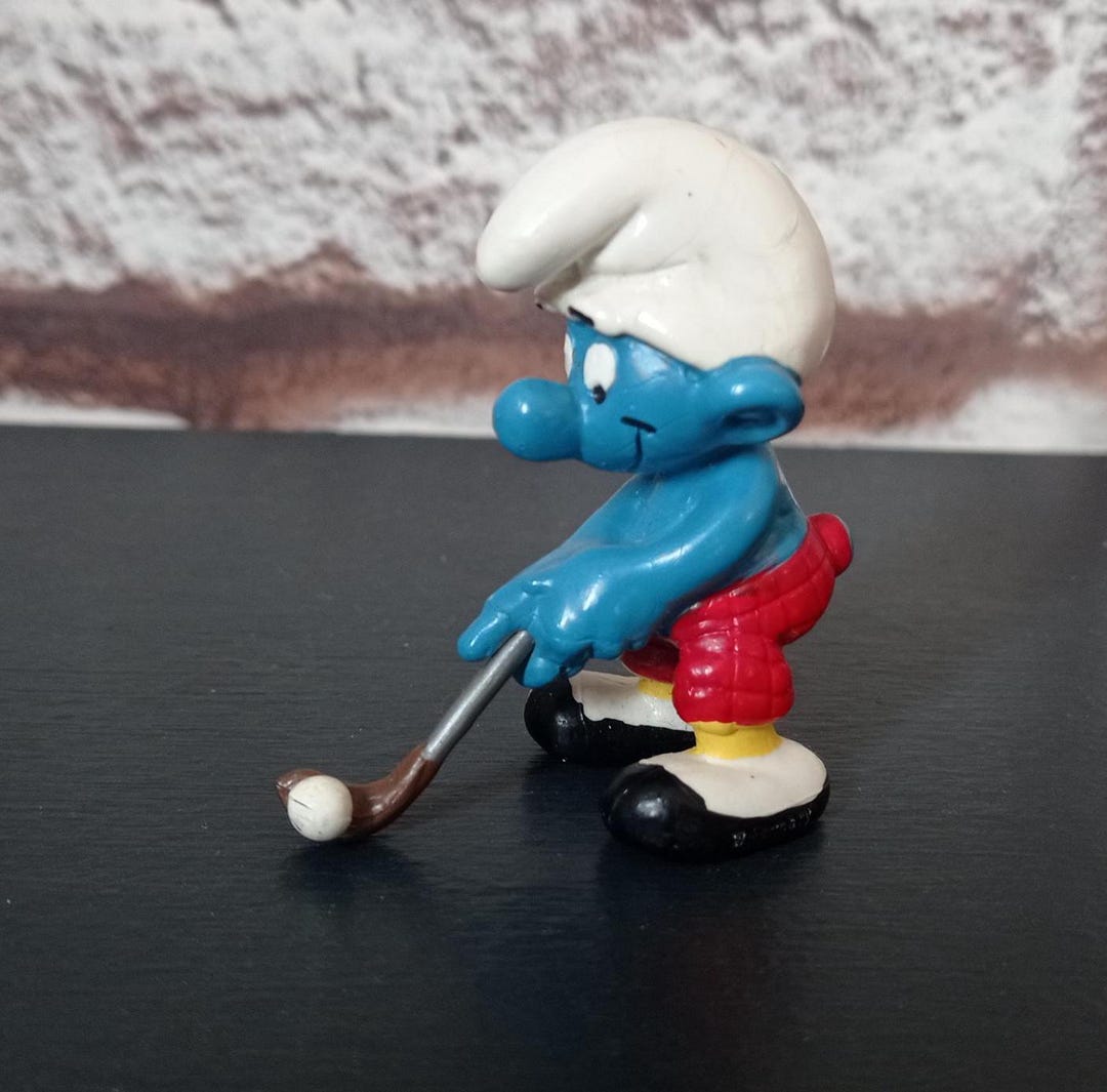 The Smurfs 2.5 PVC Figure Golf Smurf 2.0055 Schleich Variation - Etsy