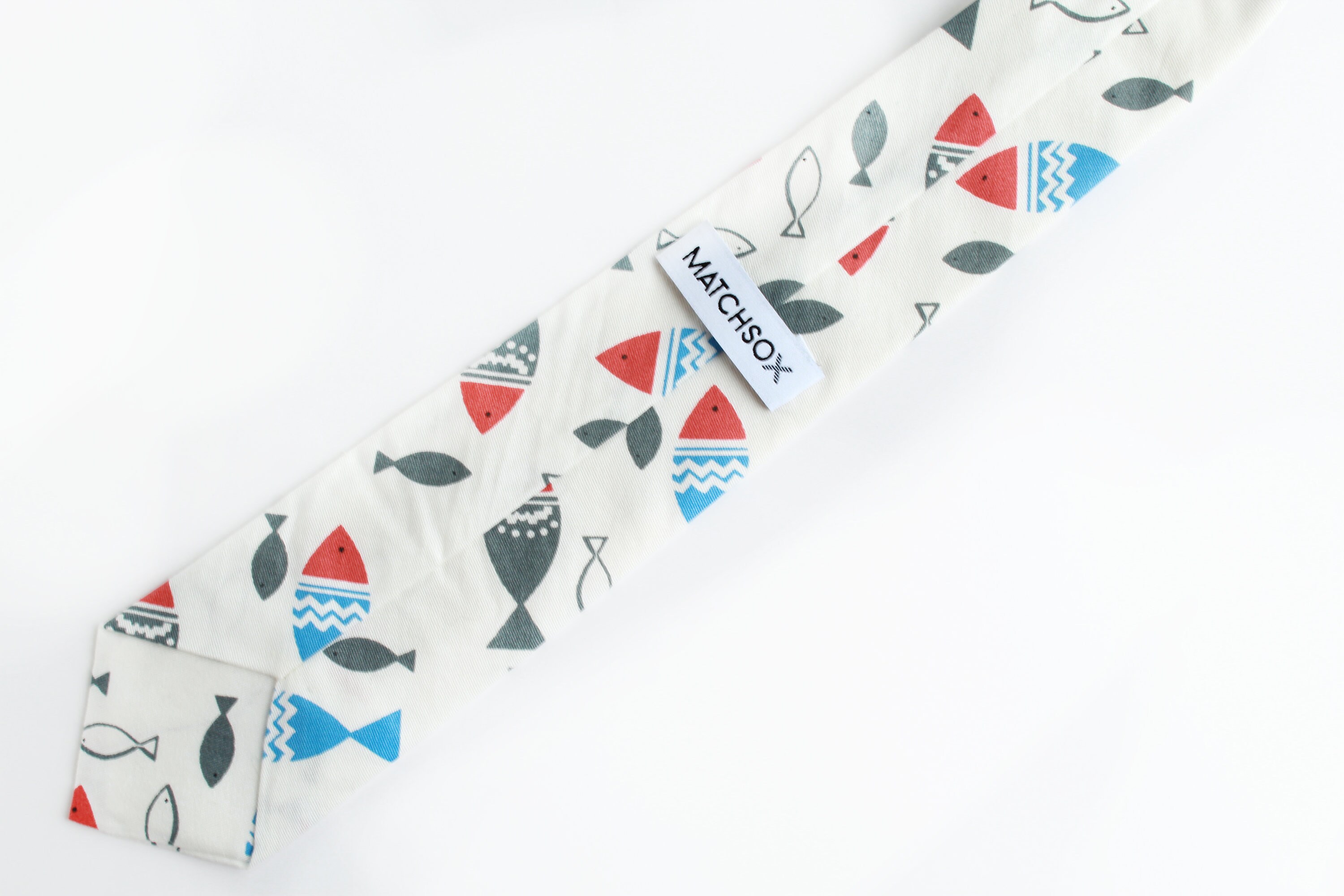 Kids Adjustable Skinny Fish Patterned Necktie for Ages 5 to 8 - Etsy