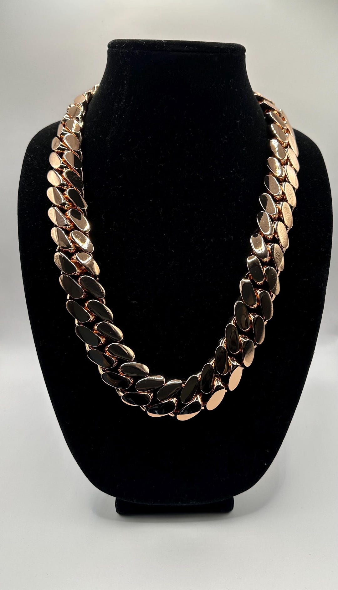 24mm 26" 793g Handmade Miami Cuban Link Chain HEAVY - 14k Rose Gold ...