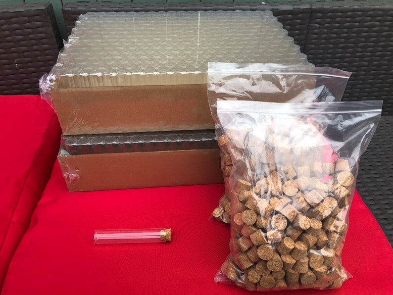 Glass Test Tube, 130mm Corked Glass Vial Empty, Pre Roll, Propagation ...