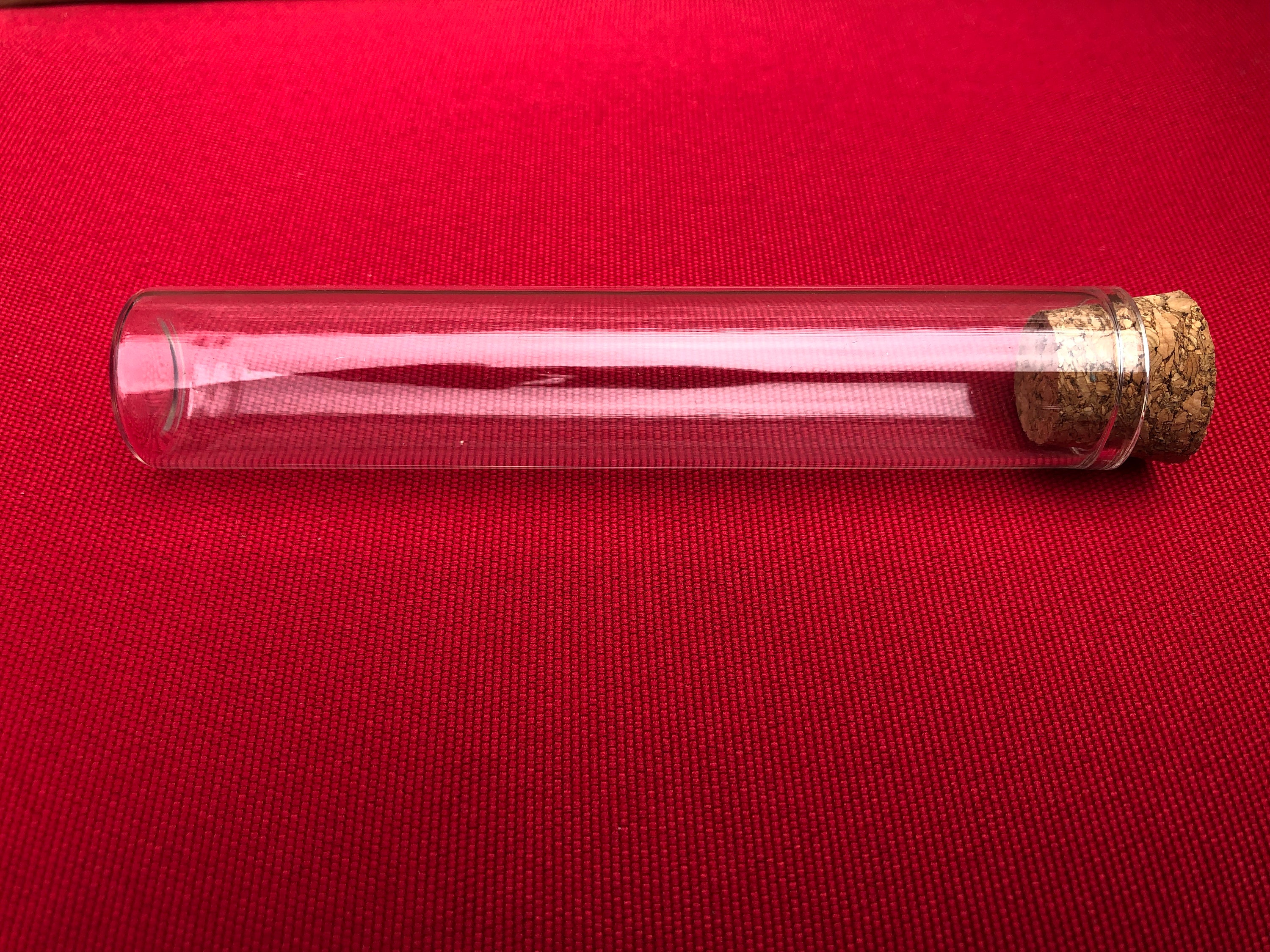 Glass Test Tube, 130mm Corked Glass Vial Empty, Pre Roll, Propagation ...