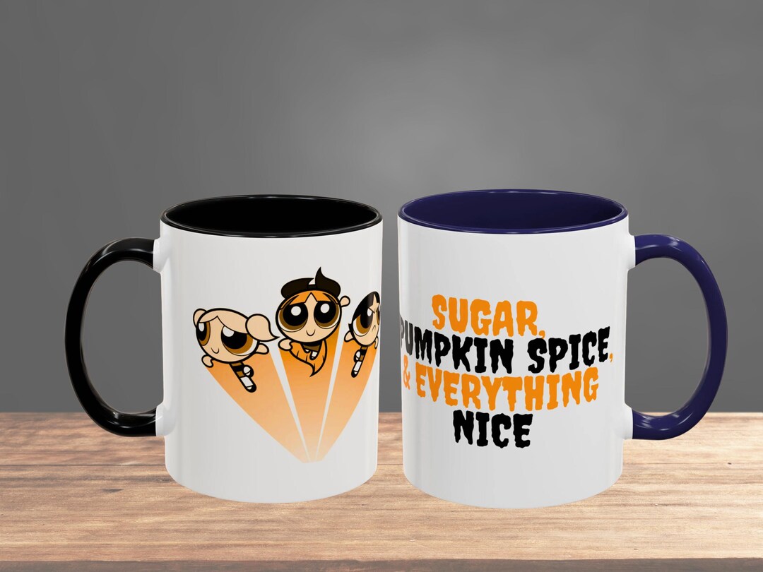 Powerpuff Girls, Fall, Halloween, Pumpkin Spice Two-tone Coffee Mug ...