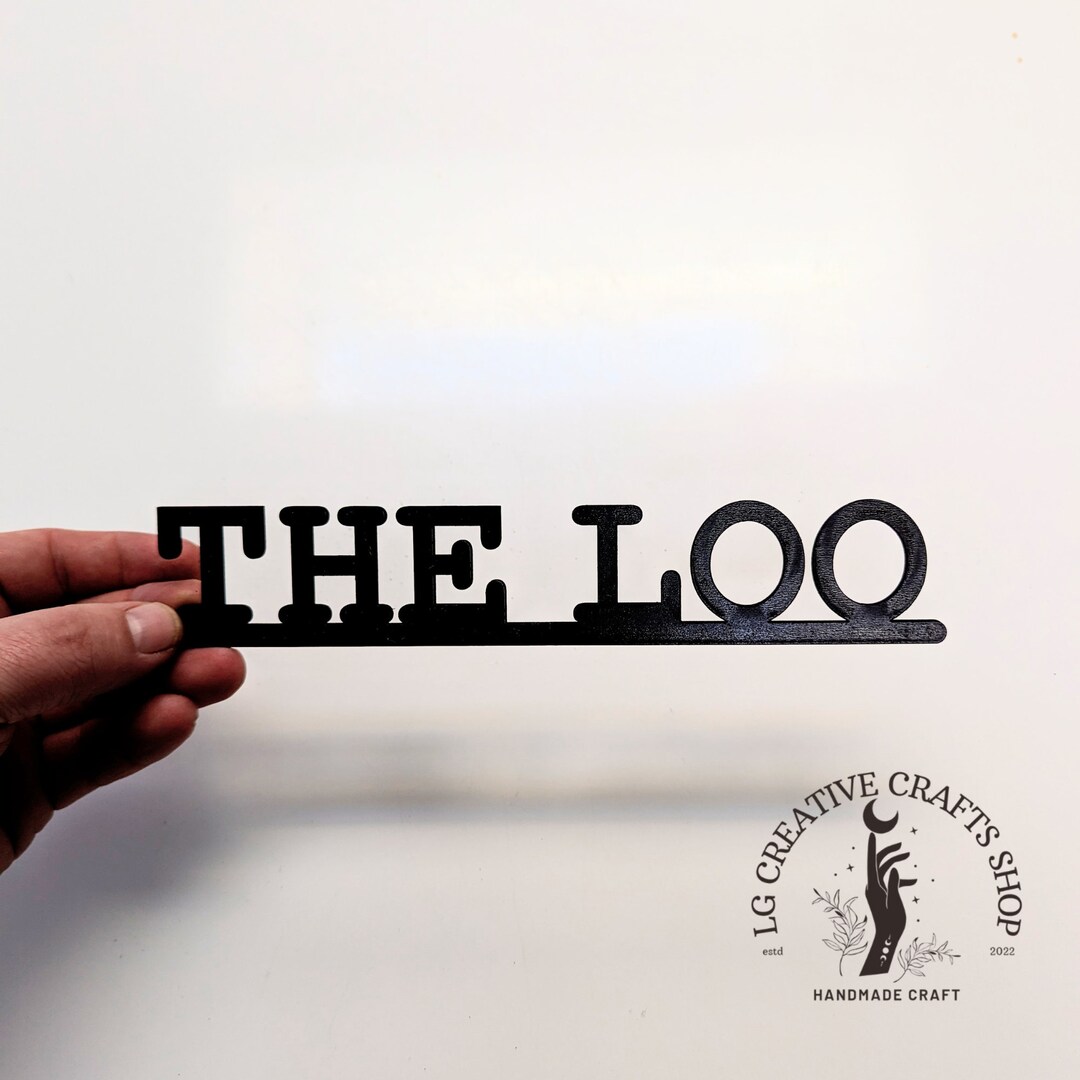 THE LOO Sign, Door Topper, Custom Signs, Home Decor, Housewarming Gifts ...