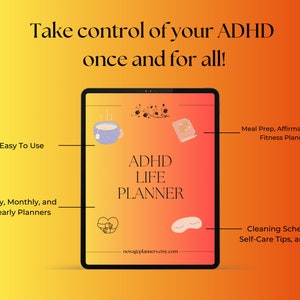 ADHD Digital Planner, ADHD Productivity Planner, Goodnotes Planner ...