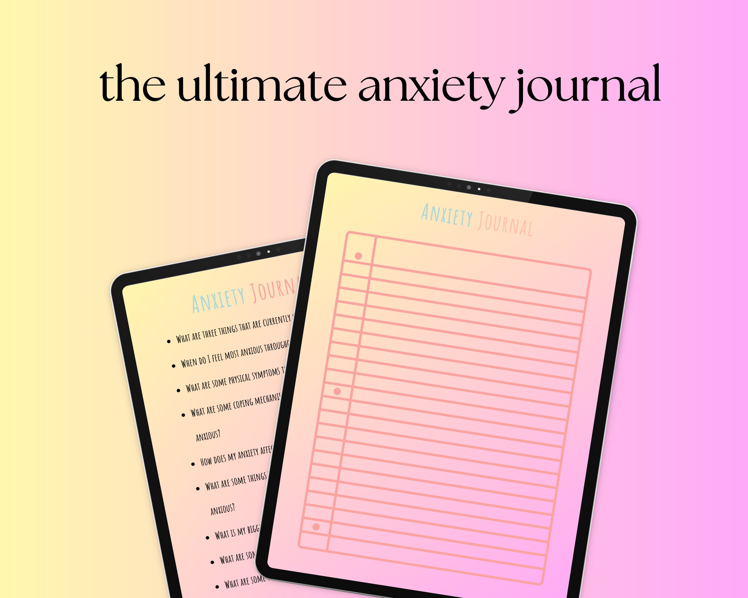 Anxiety Journal, Mental Health Journal, Daily Check-in for Mental ...