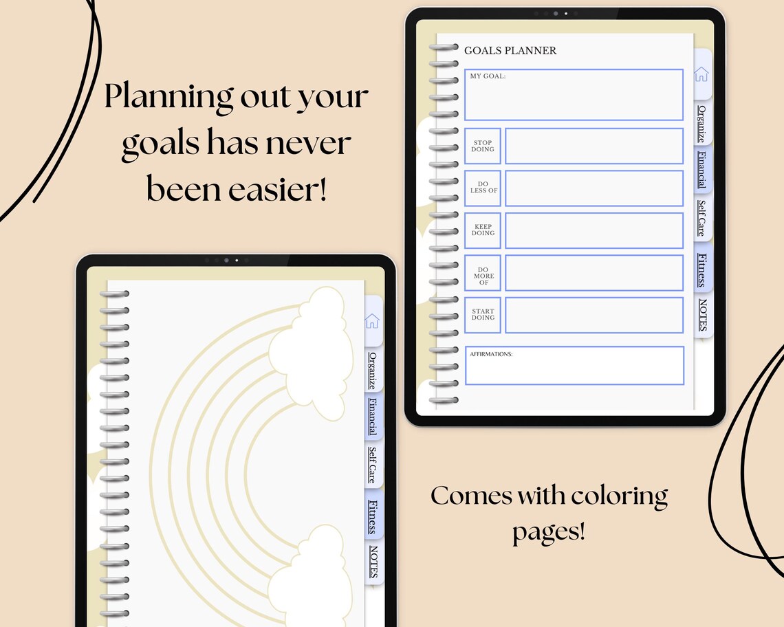 ADHD Digital Planner, ADHD Productivity Planner, Goodnotes Planner ...