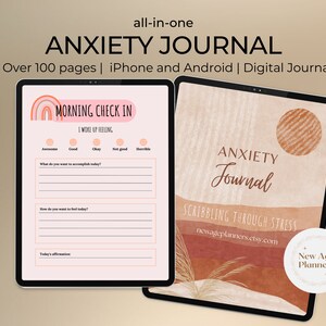 Anxiety Journal, Mental Health Journal, Daily Check-in for Mental ...