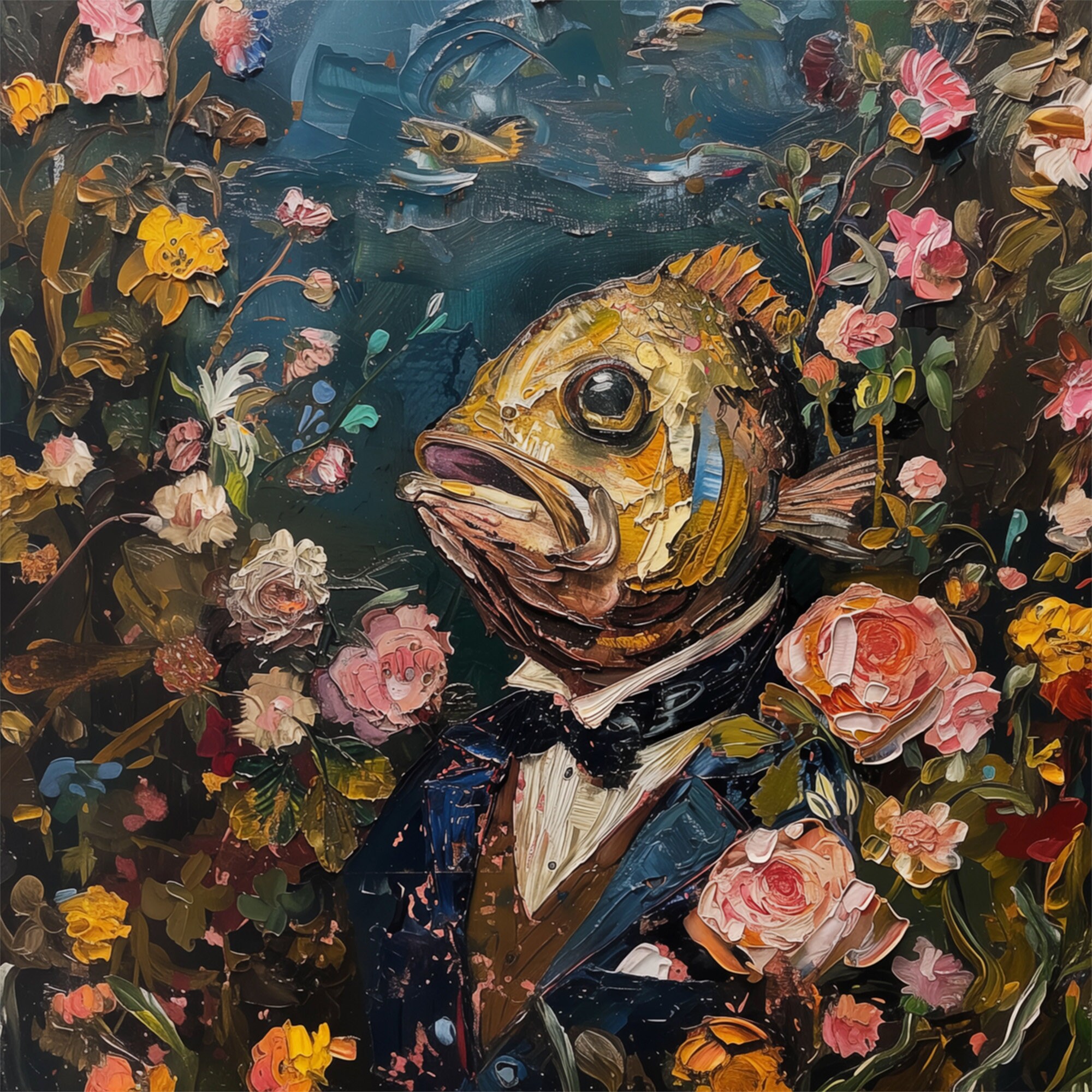 Fancy Fish Wearing A Suit - Etsy