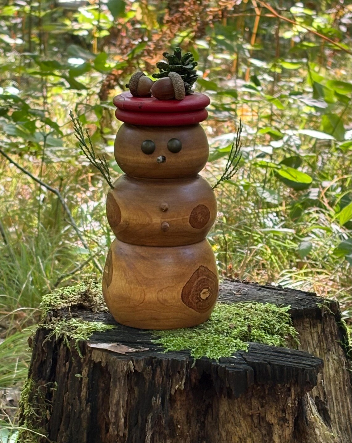 Handmade Wood Snowperson - Lucy - Etsy