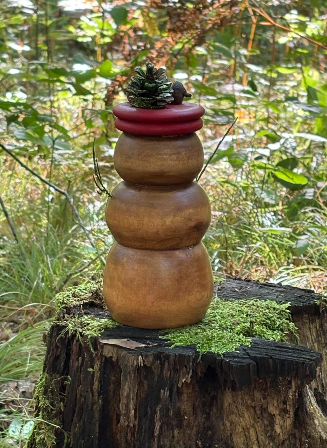 Handmade Wood Snowperson - Lucy - Etsy