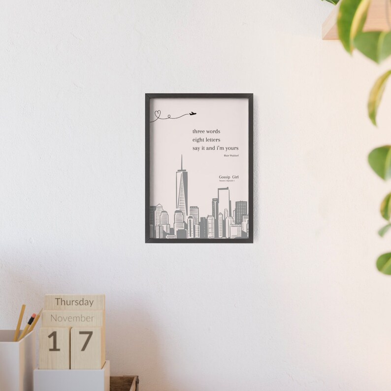 Gossip Girl Quote Poster Print, Perfect Gift for Gossip Girl Lovers - Etsy