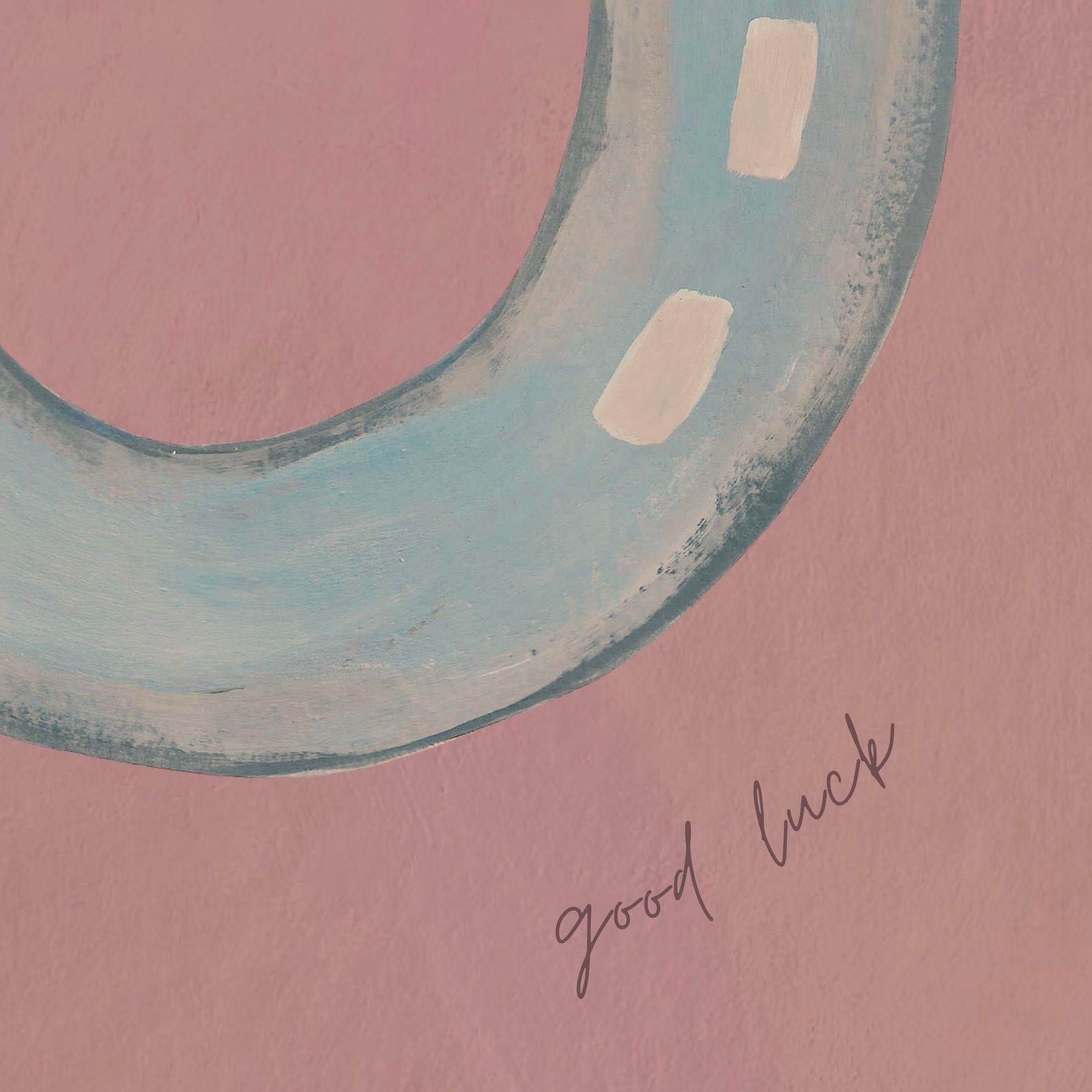 Pastel "good Luck" Horseshoe Art Print: Western Nursery Decor (digital ...