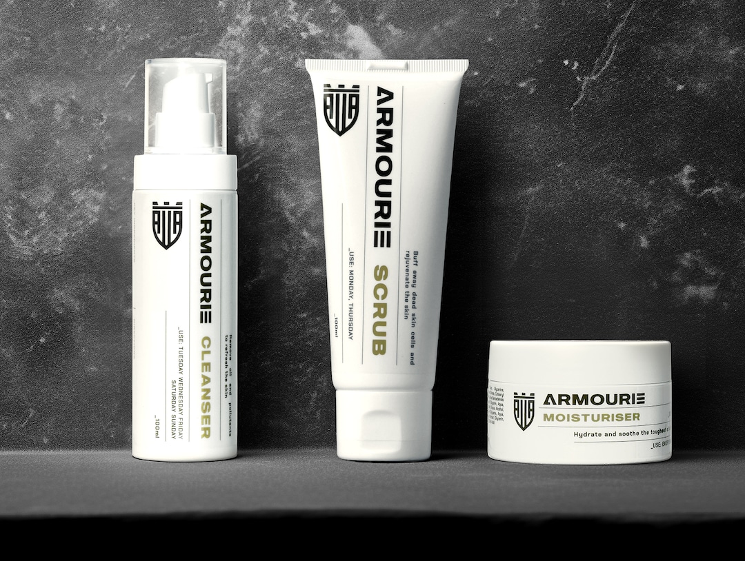 Men's Skincare Gift Box Starter Set Armourie - Etsy