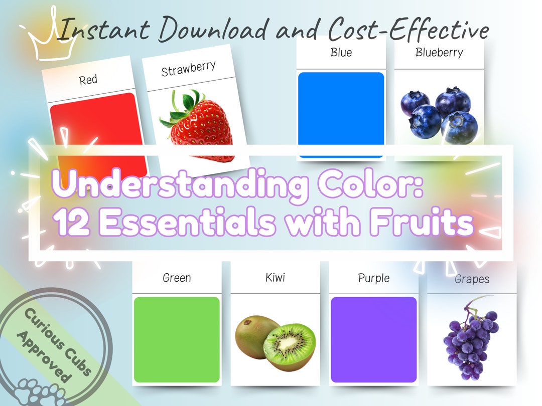 Understanding Colors: 12 Essential Colors With Fruit Pairings - Toddler ...