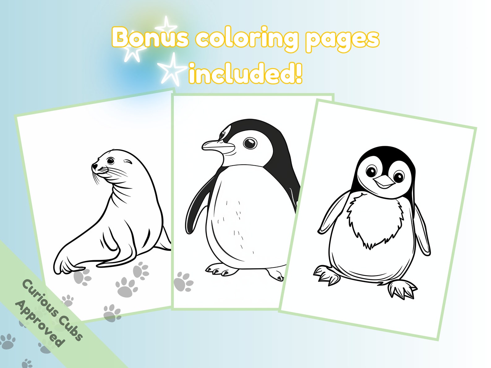 Antarctic Animals Flashcards: Montessori Educational Printables ...
