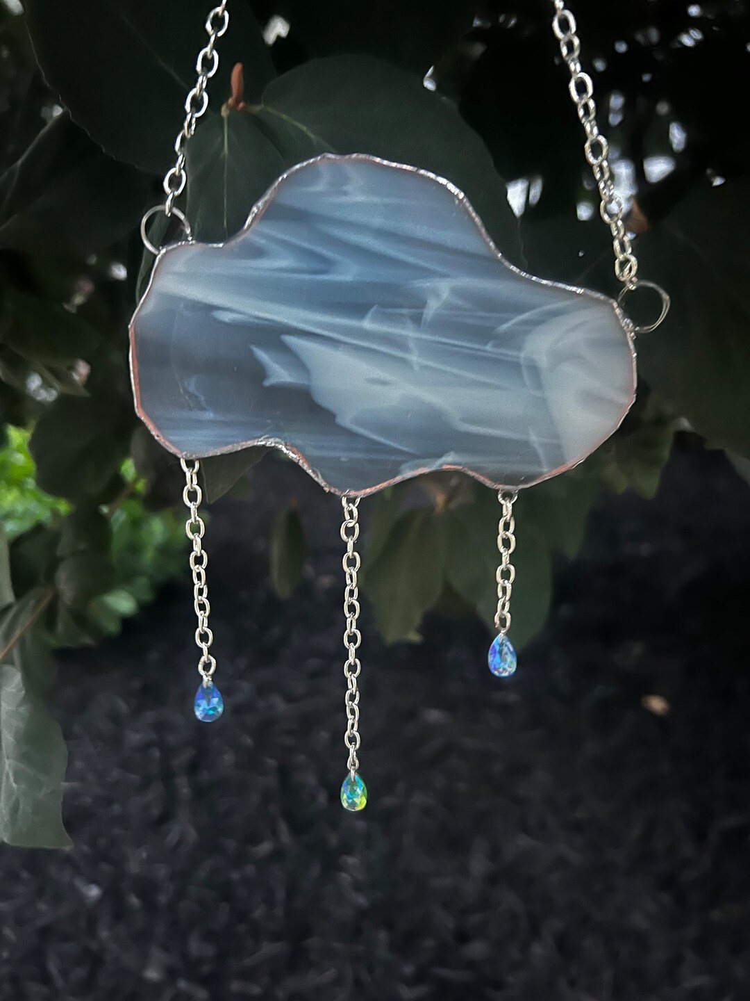 Stained Glass Rain Cloud - Etsy