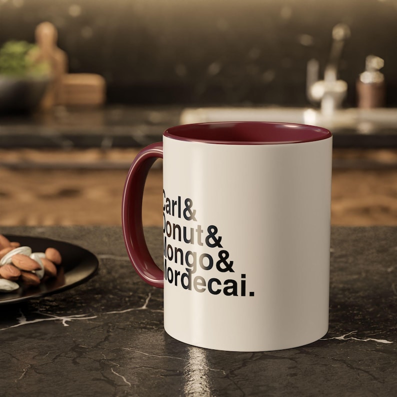 Carl + Donut + Mongo + Mordecai. Mug | 11oz or 15oz | 10 Fun Handle ...