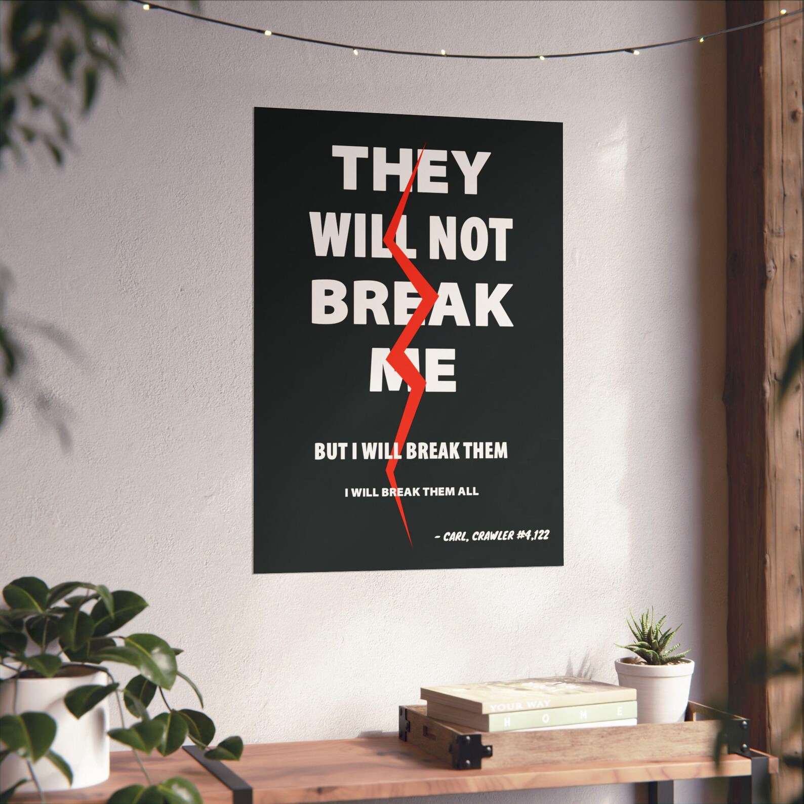 They Will Not Break Me Poster | Black Background | 11 Sizes | Dcc ...