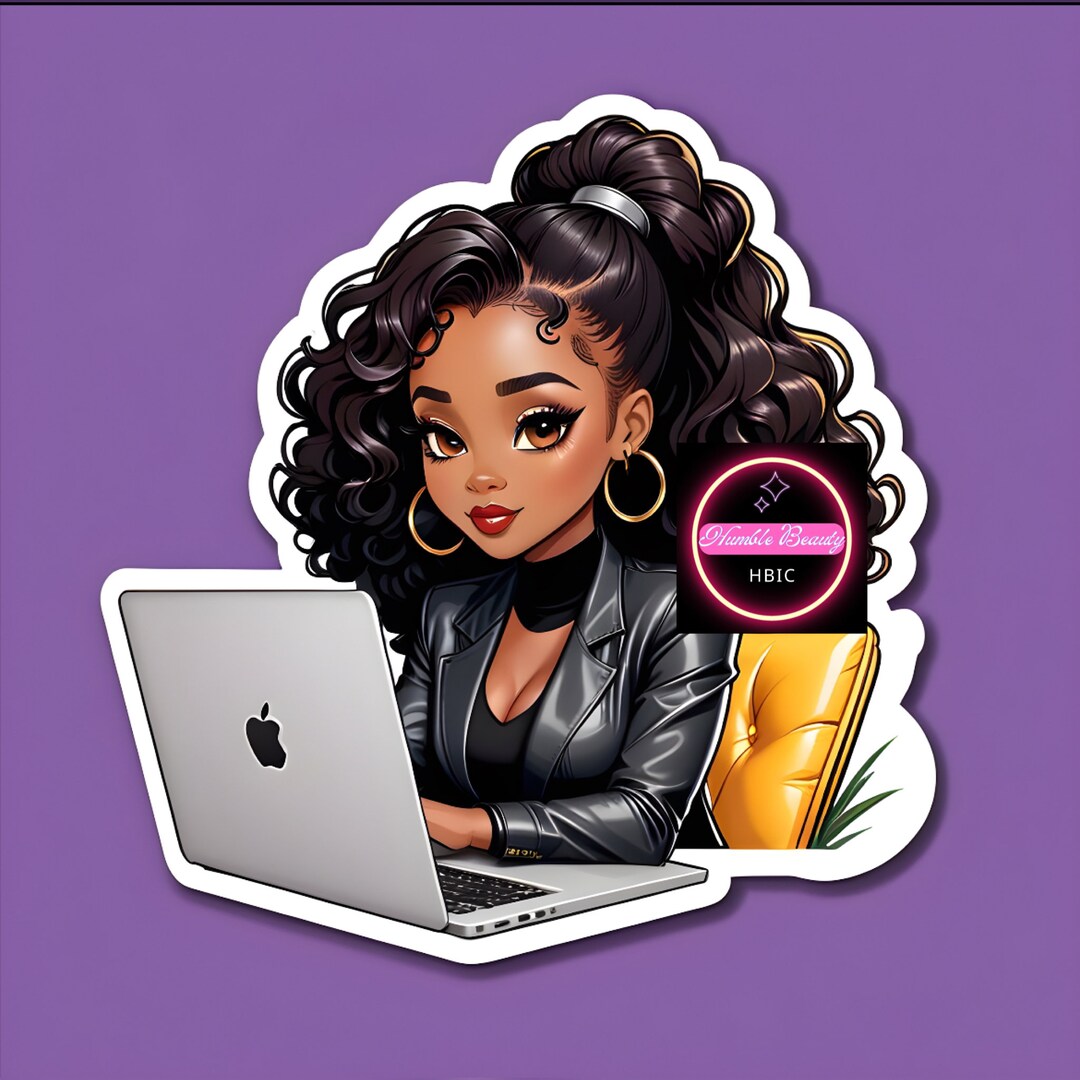 Printable Girl Boss CEO Premium Sticker - Etsy