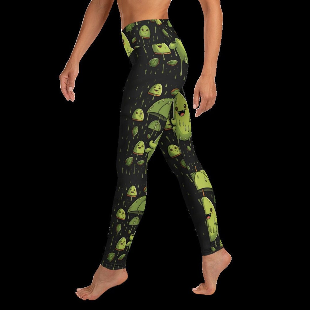 Avocado Leggings Yoga Pants, Workout Leggings,avocado High Waisted Yoga ...