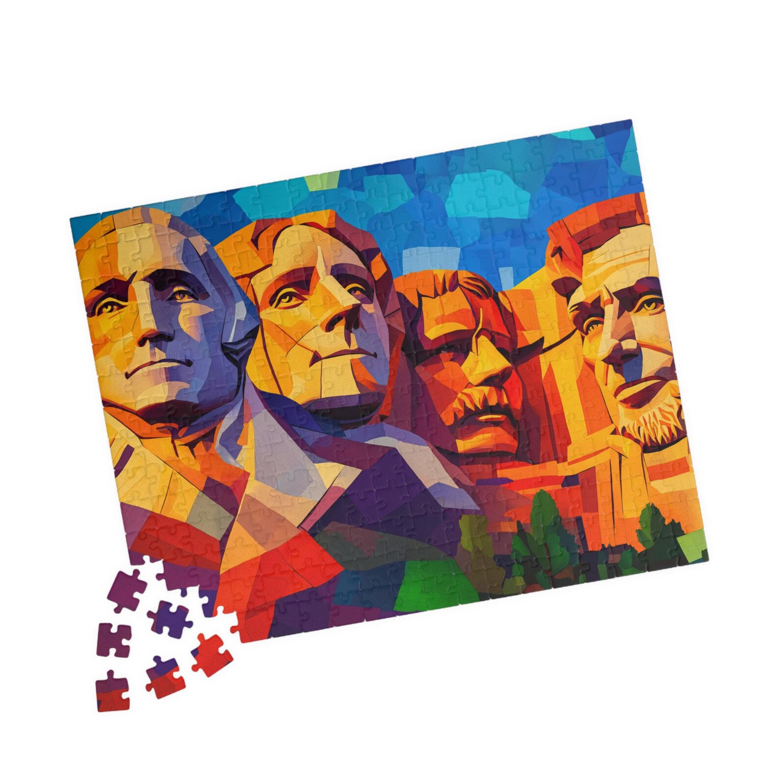 Puzzle, Mount Rushmore, Mosaic Puzzle, Gift for City Lover, 110-1014 ...