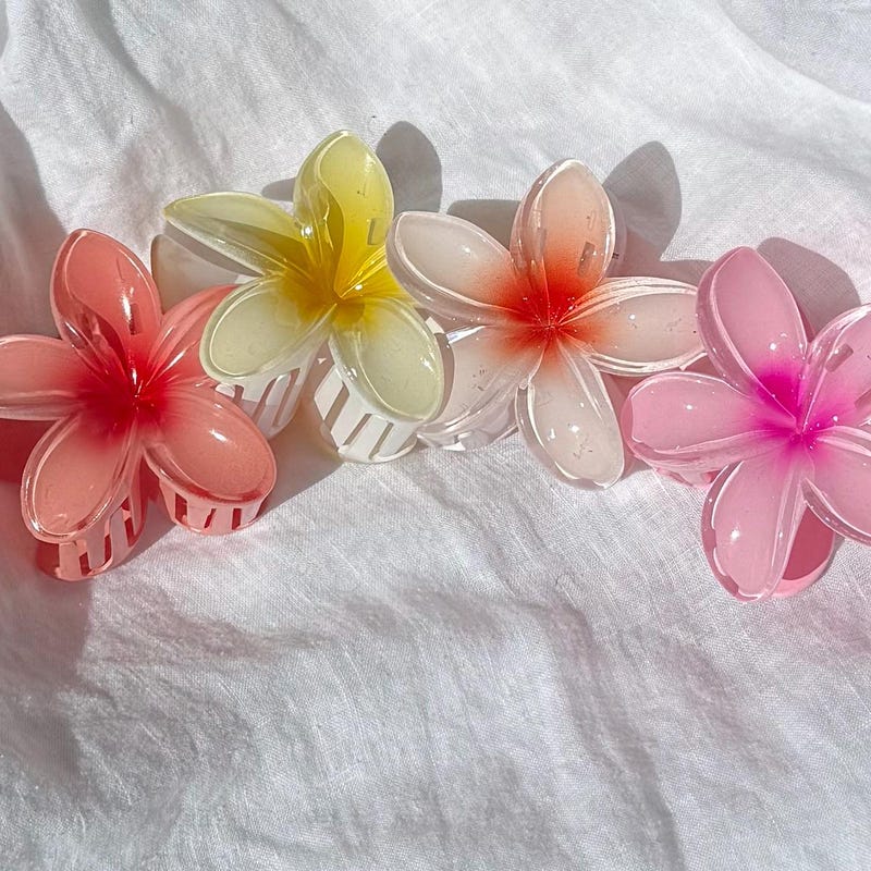 Plumeria Claw Clip - Etsy Denmark