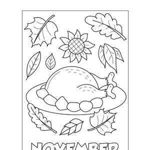 Thanksgiving Coloring Printables, Thanksgiving Activity for Kids ...