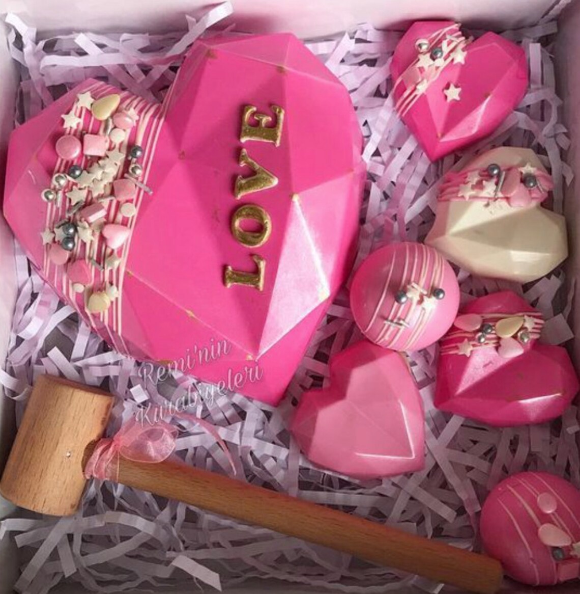 CUSTOM Breakable Chocolate Hearts - Etsy