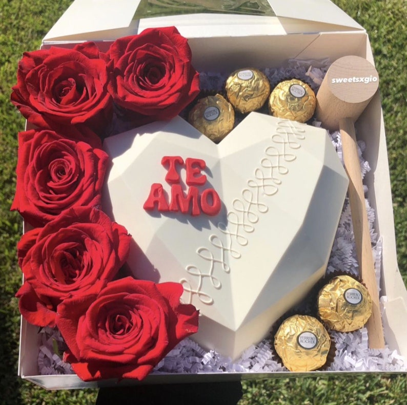 CUSTOM Breakable Chocolate Hearts - Etsy