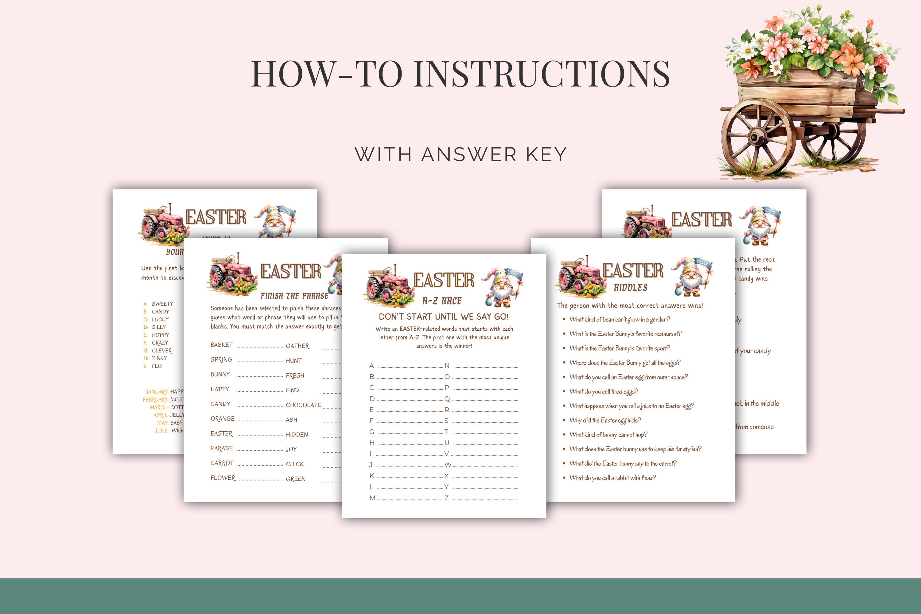 Easter Games Printable Party Games Easter Printable Game Bundle for ...