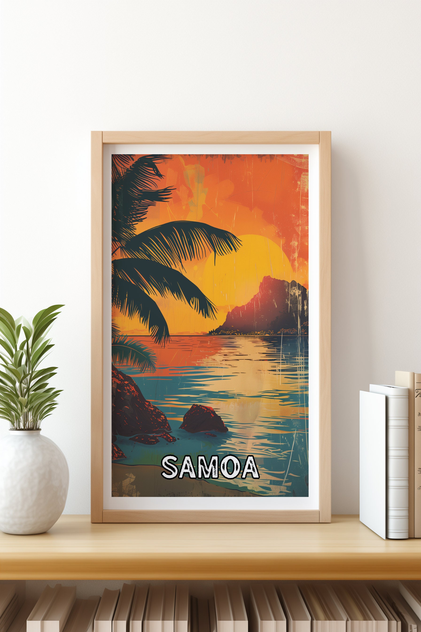 Vintage Travel Poster Bundle of Tropical Polynesia - 9 Different Island ...