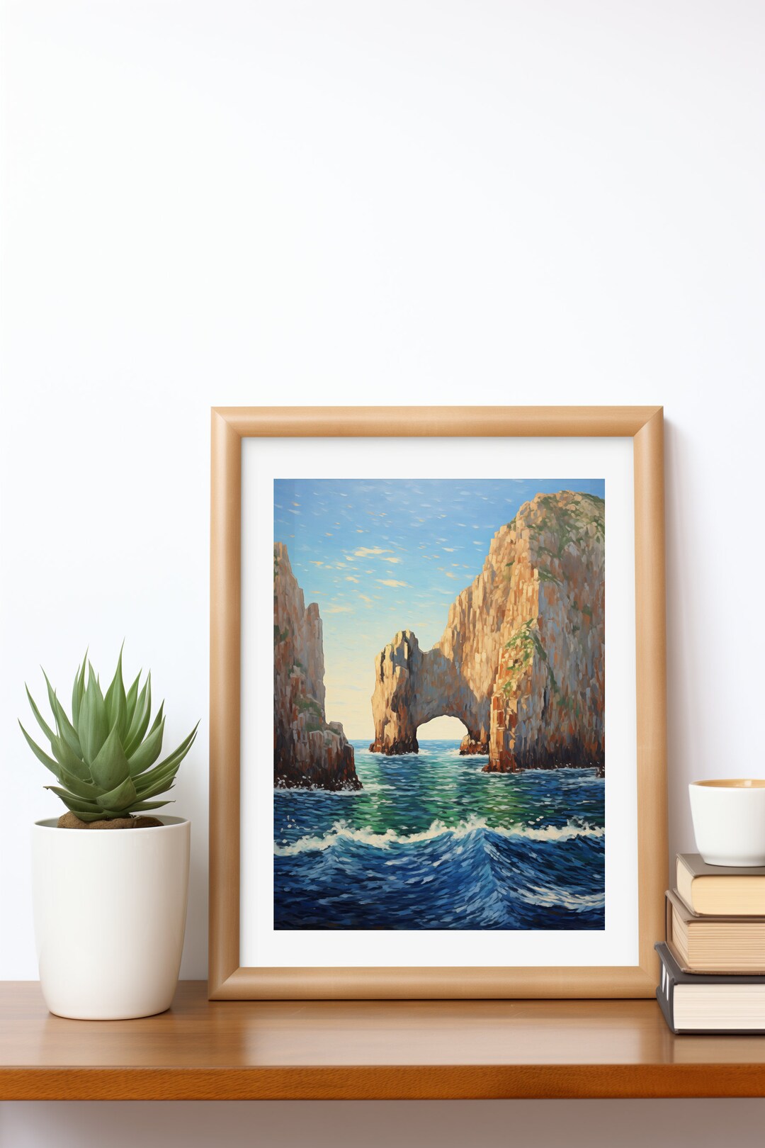 Arch of Cabo San Lucas Oil Painting Art Print (digital Download) - Etsy