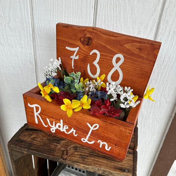 Address Planter - Etsy