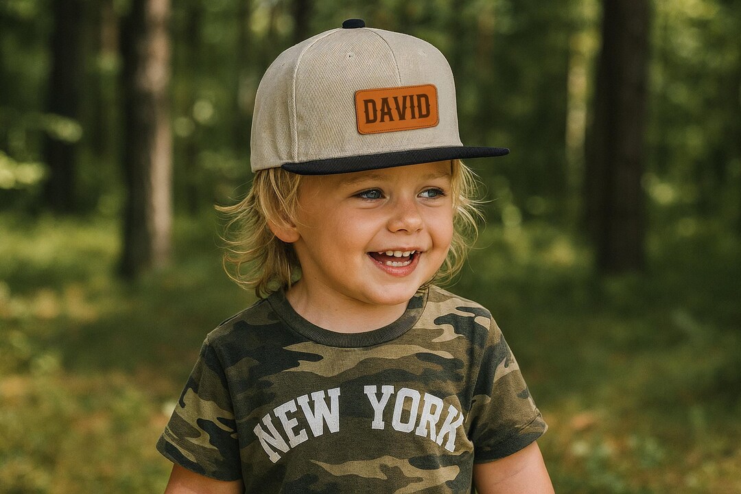 Personalized Snapback Hat, Flat Bill, Custom Infant Toddler Kids Youth ...