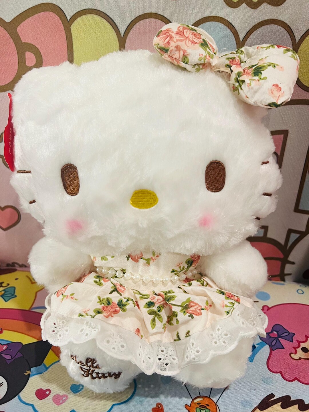 Coquette Kitty Stuffed Toy Plush Doll Floral Chic Gift - Etsy