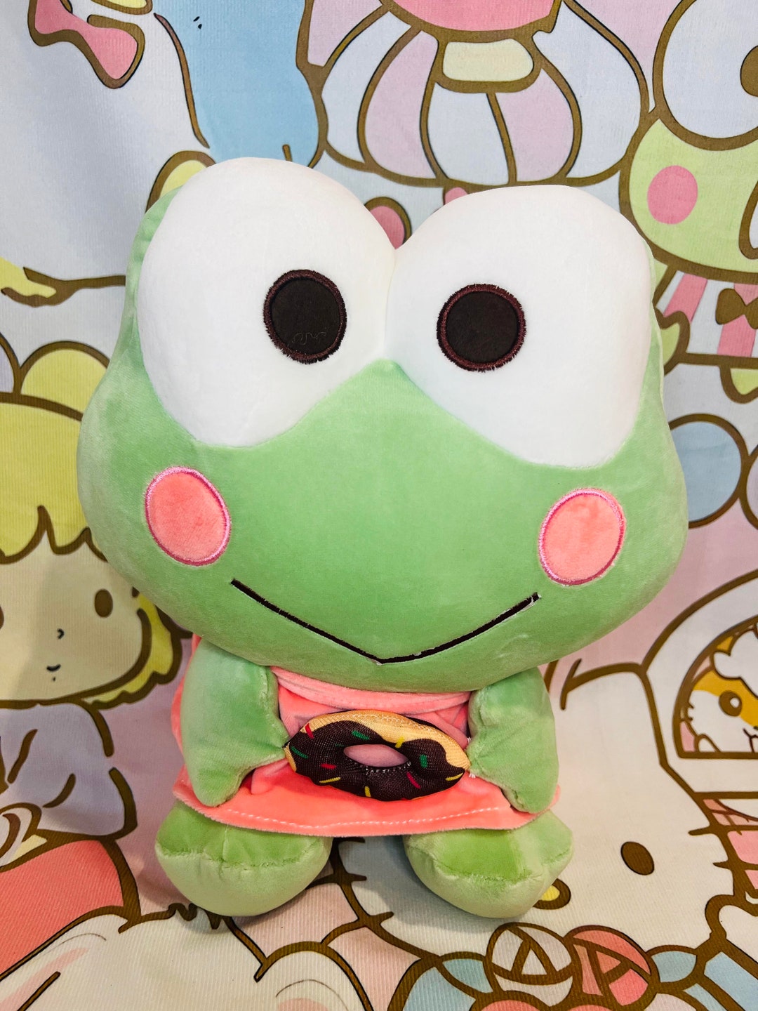 Cute Keroppi Anime Stuffed Plush Toy Doll Boy Girl Men Women Gift - Etsy