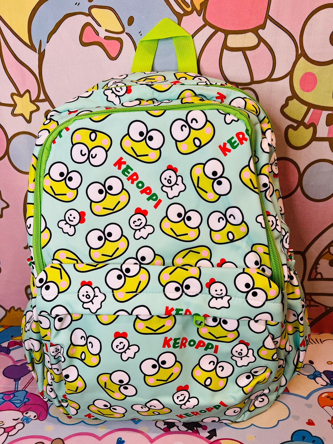 Cute Keroppi and Teru Teru Backpack School Travel Boy Girl Women Men ...