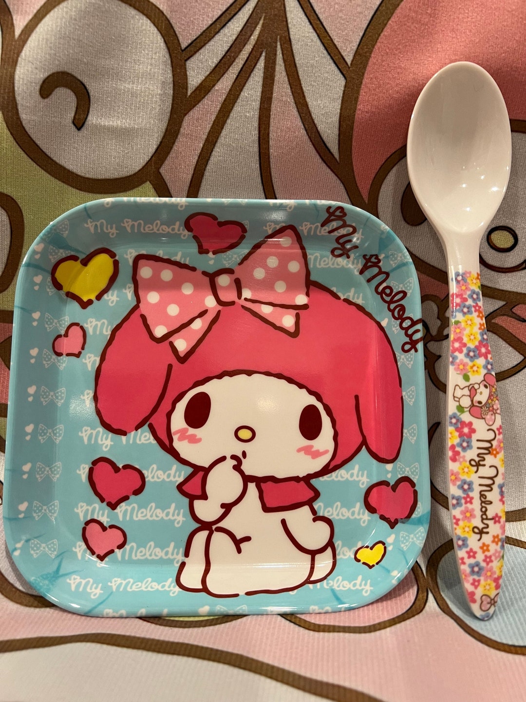 Sanrio My Melody Plate Set - Etsy