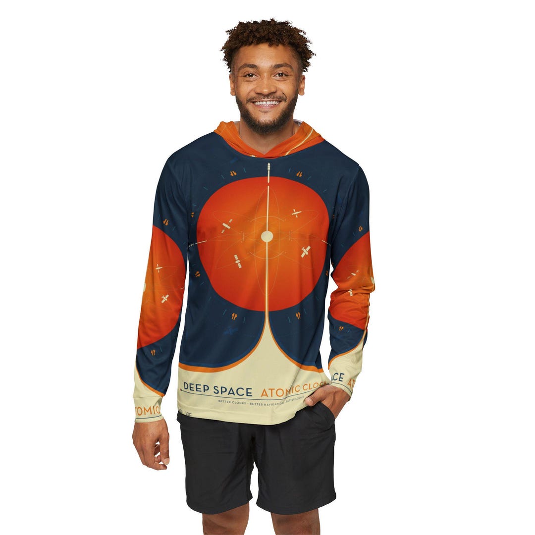 Deep Space Atomic Clock Hoodie | Retro Space Graphic - Etsy