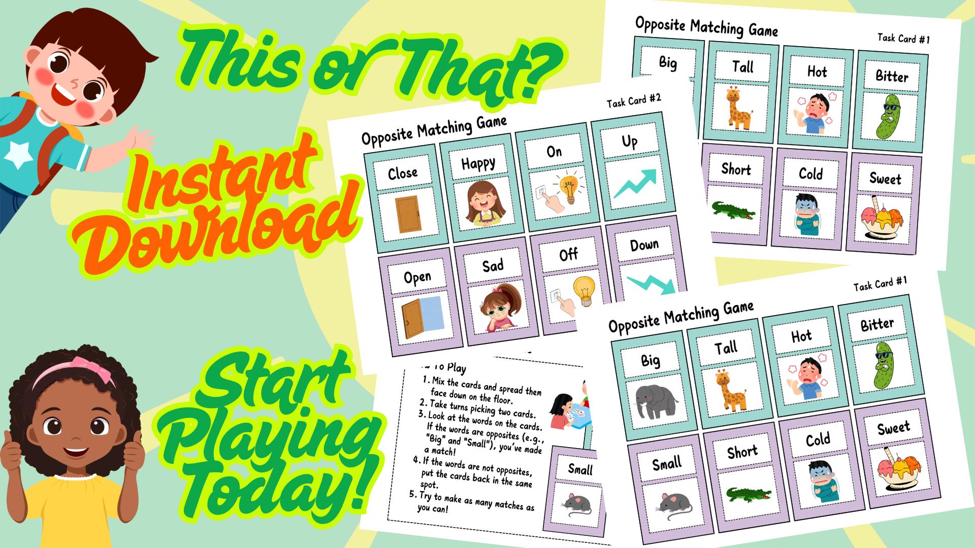 Toddler Quiet Time & Travel Activity - Toddler Matching Game ...