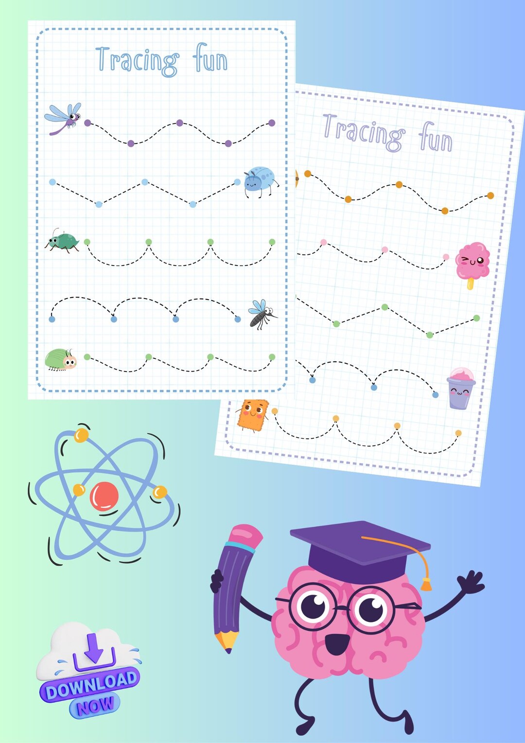 Preschool Tracing Worksheets | Fine Motor Skills, Early Learning (PDF ...