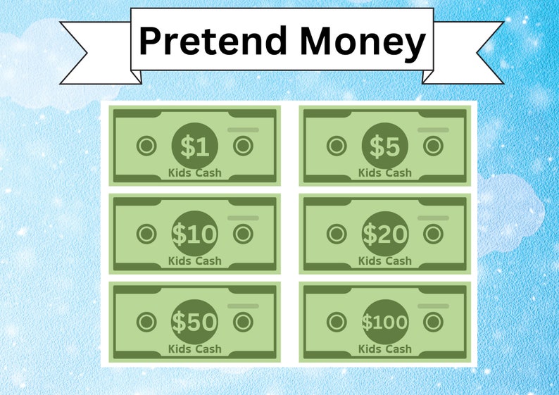 Printable Children's Play Money / Includes Ideas on How to Play ...