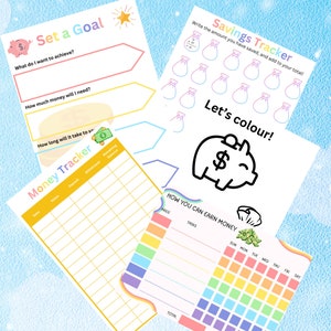 Printable Children's Saving Bundle / Kids Financial Literacy Aids - Etsy