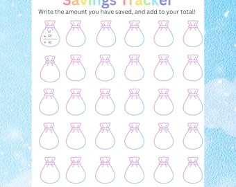 Printable Children's Simple Money Tracker / Kids Financial Expense and ...