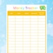 Printable Children's Simple Money Tracker / Kids Financial Expense and ...