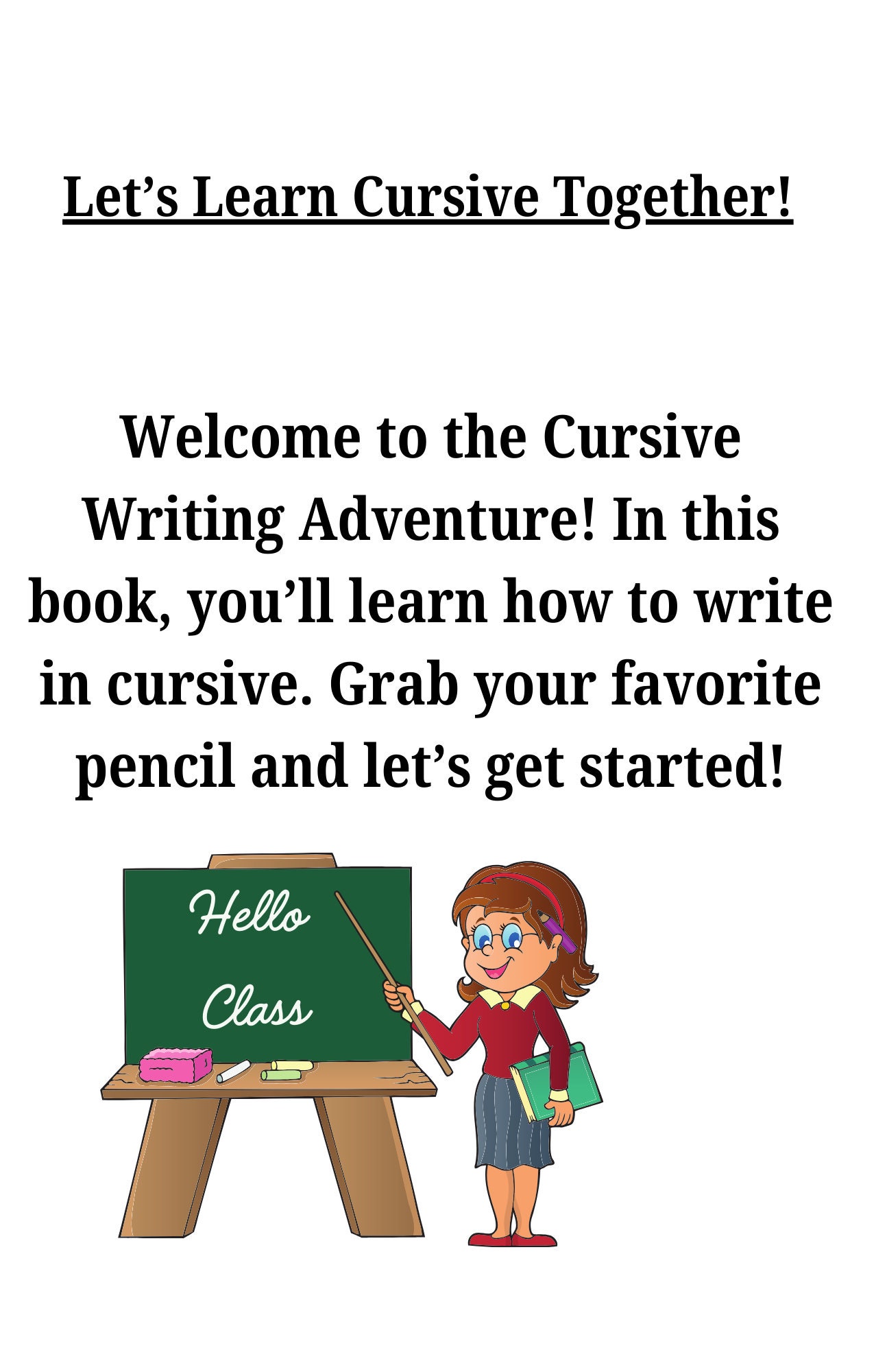 Cursive Writing Adventure - Etsy