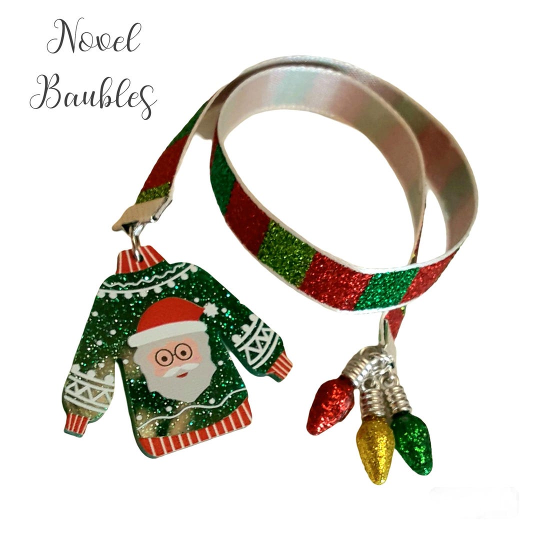 Ugly Christmas Sweater Bookmark, Funny Holiday Reader Gift - Etsy